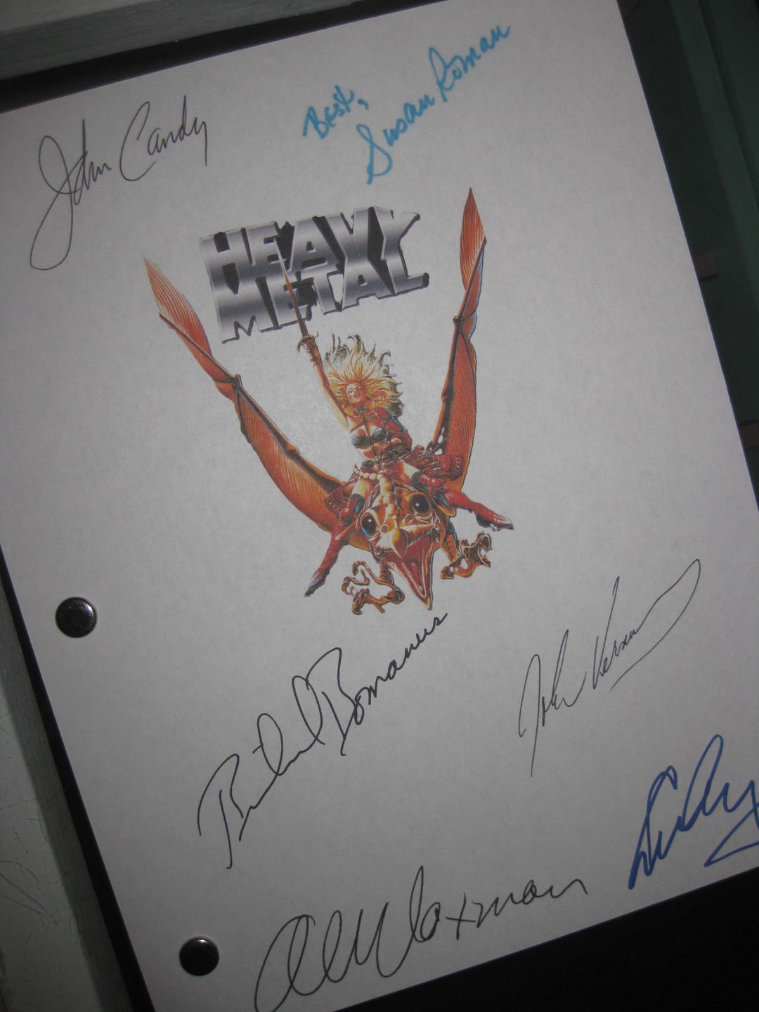 Heavy Metal Animated 1981 Signed Movie Film Script Screenplay X6 ...