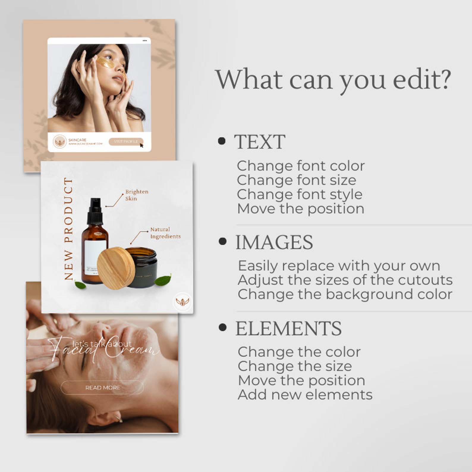 85 Esthetician Social Media Templates | Canva Template for Esthetician ...