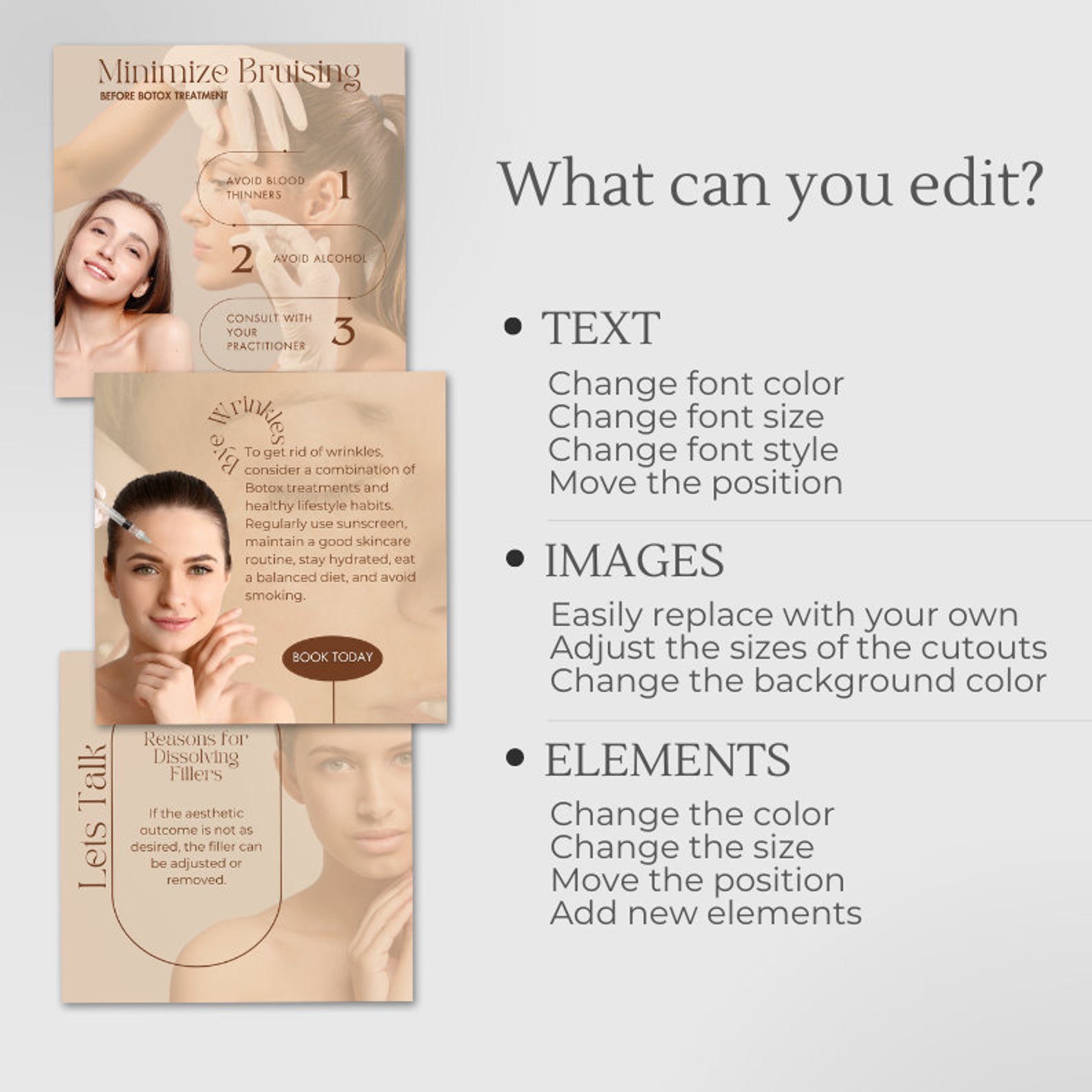 30 Botox and Filler Posts, Nurse Injector Instagram Templates, Lip ...