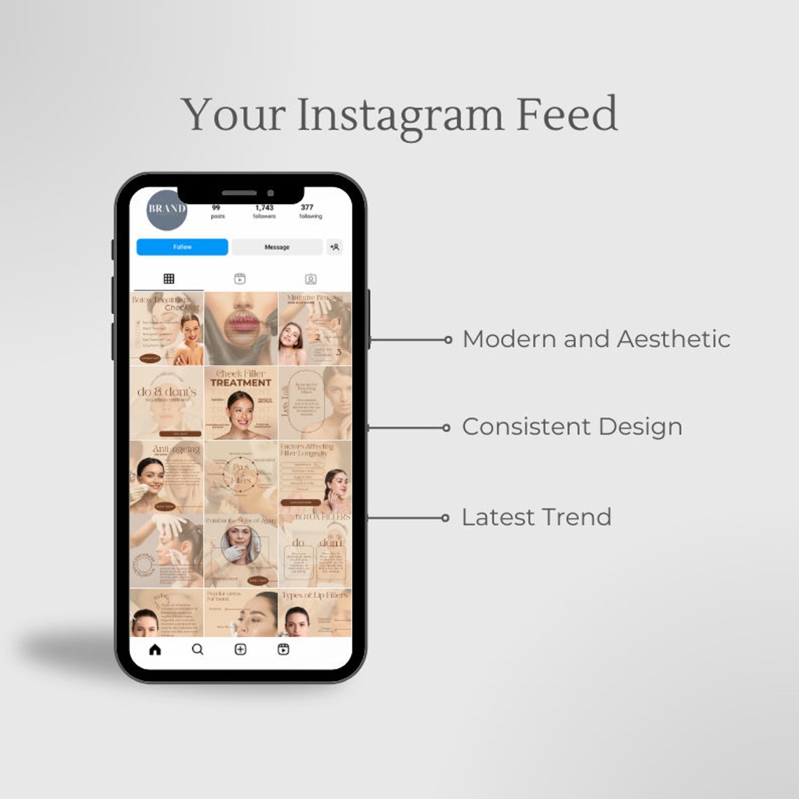 30 Botox and Filler Posts, Nurse Injector Instagram Templates, Lip ...