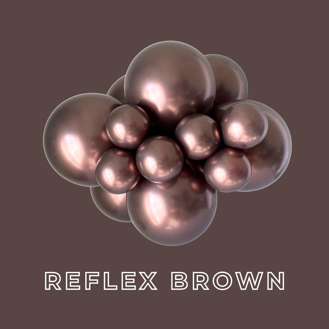 Reflex Brown Latex Balloons - Tuftex Sempertex Kalisan Premium Latex ...