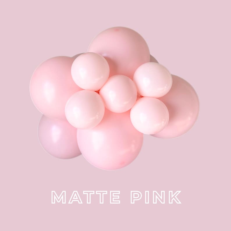Matte Pink Latex Balloons - Tuftex Sempertex Kalisan Premium Latex ...