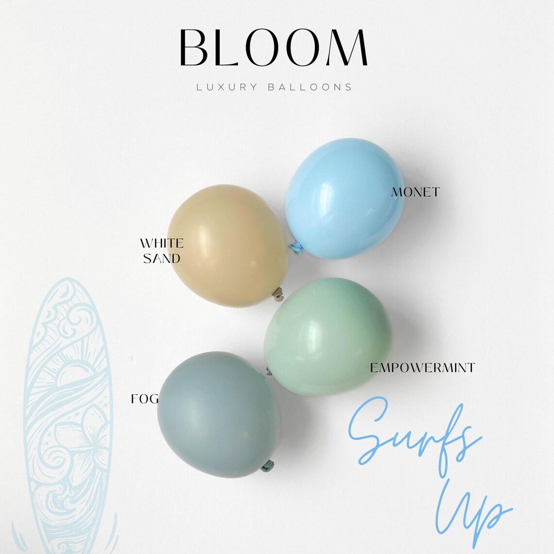 DIY Balloon Garland Kit |sand Monet Fog Empowermint Balloon Arch ...