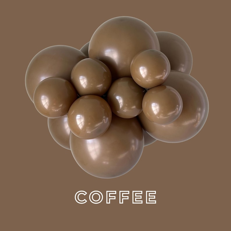 Coffee Latex Balloons - Tuftex Sempertex Kalisan Premium Latex Balloons ...