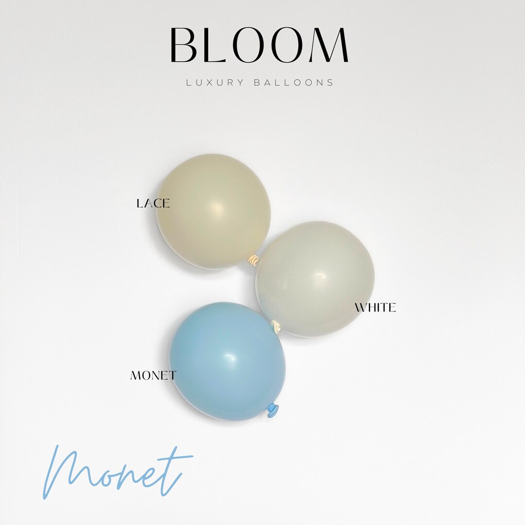 DIY Balloon Garland Kit | White, Lace, Monet Balloon Arch Birthday ...