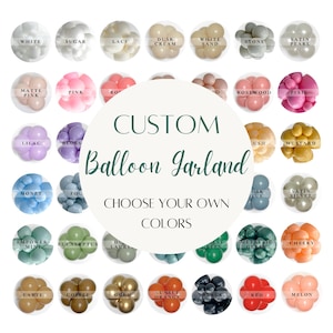 Custom Colors DIY Balloon Garland Kit | Choose Your Colors | Balloon ...