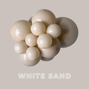 White Sand Latex Balloons - Tuftex Sempertex Kalisan Premium Latex ...