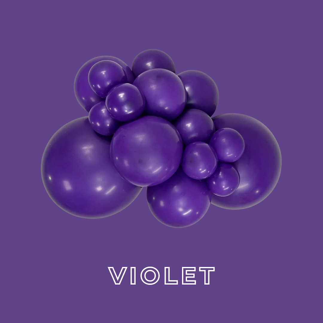 Violet Balloons - Tuftex Sempertex Kalisan Premium Latex Balloons - 5 ...