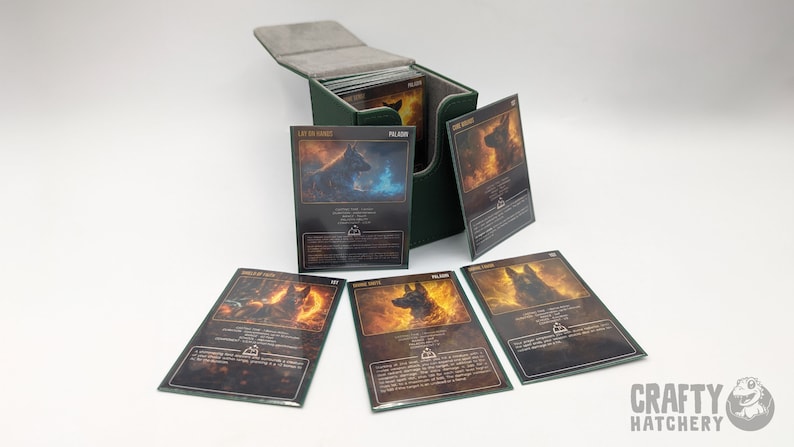 Dnd Player Cards Design Template - Easy Customizable Spell Cards - Etsy