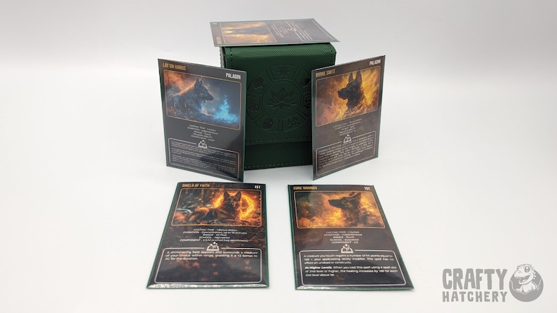 Dnd Player Cards Design Template - Easy Customizable Spell Cards - Etsy