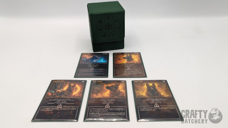 Dnd Player Cards Design Template - Easy Customizable Spell Cards - Etsy