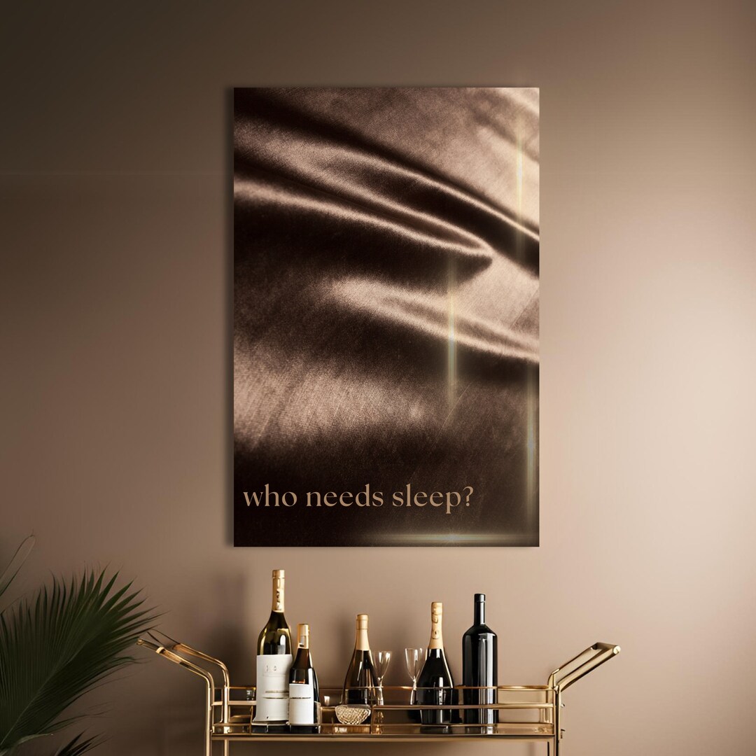 No Sleep Espresso Martini Wall Art, Acrylic Poster, Maximalist Wall ...