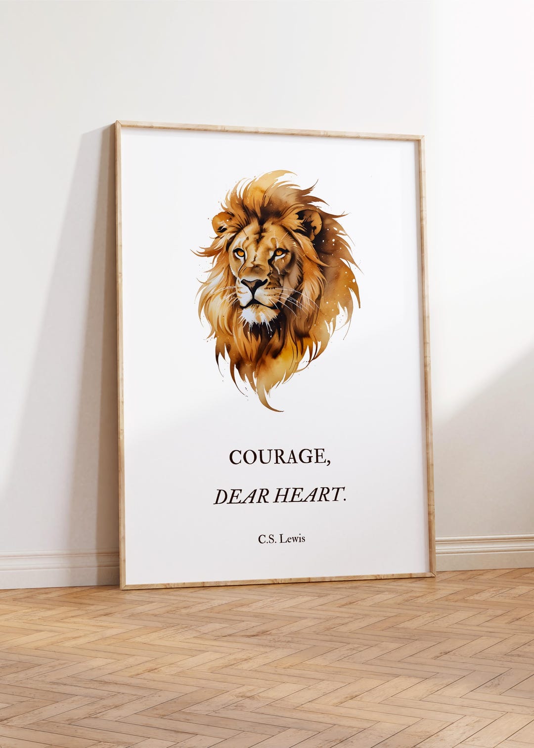Courage, Dear Heart C.S. Lewis | CS Lewis Quote | Aslan Quote | Book ...