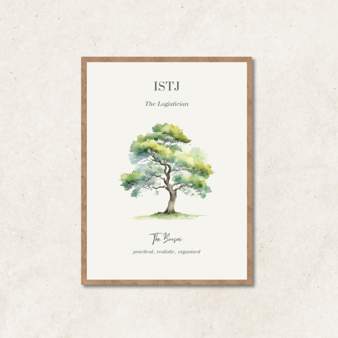 ISTJ Personality Type Poster, 16 Personalities as Flowers, ISTJ ...