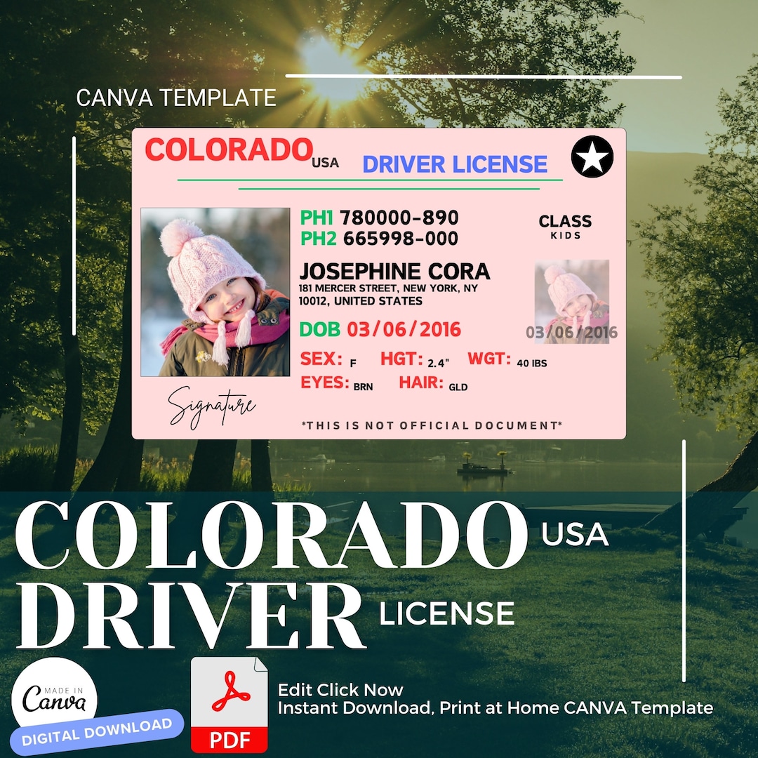 Cute Pooch Kid Novelty Driver License Child Safety Identification Card ...