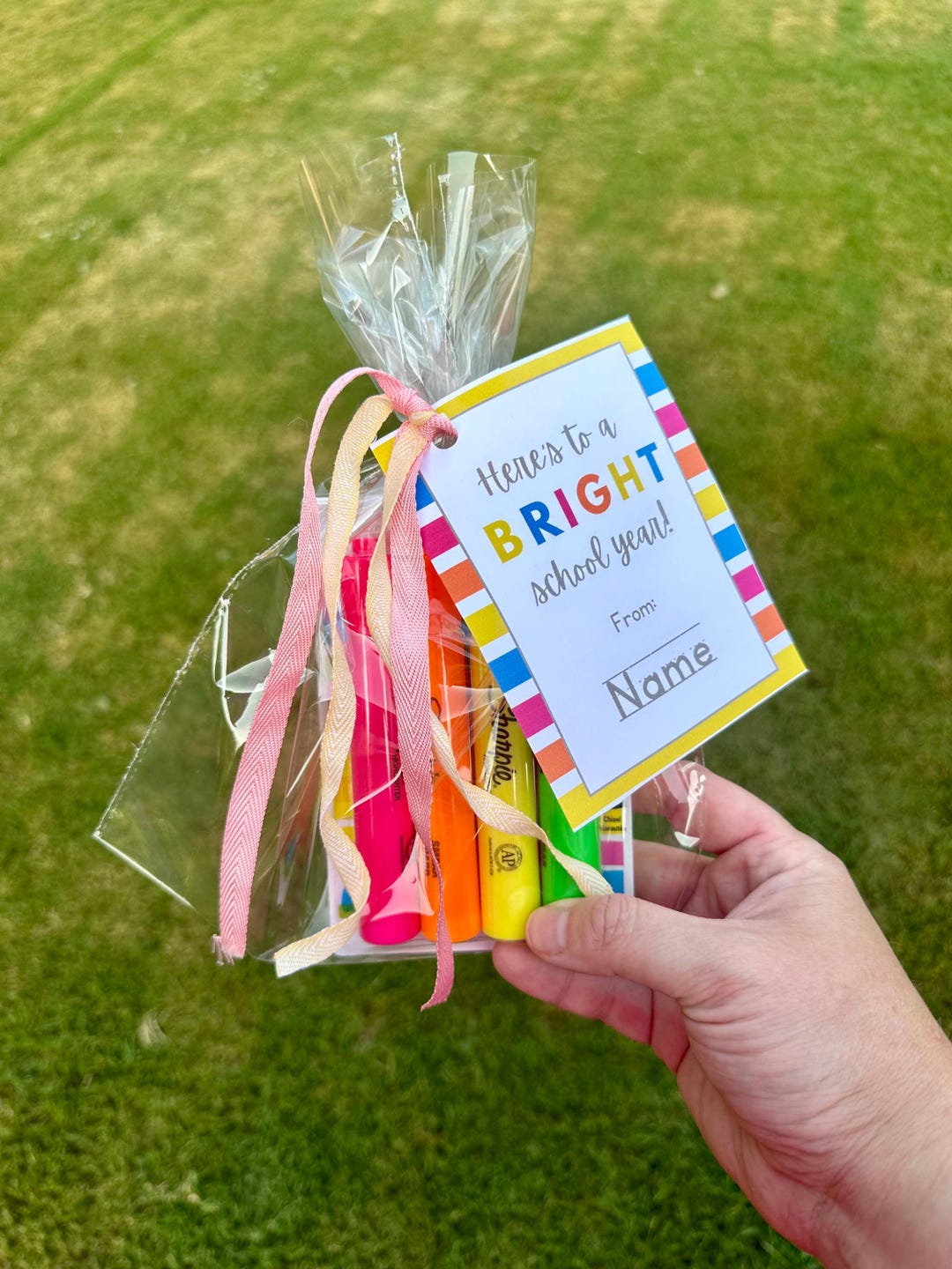 Teacher Gift Tags bright School Year PHYSICAL PRODUCT - Etsy