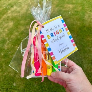 Teacher Gift Tags bright School Year PHYSICAL PRODUCT - Etsy