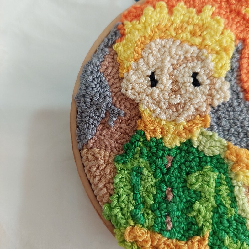 Frame From the Little Prince. Decorative Punch Needle Frame/pendant of ...