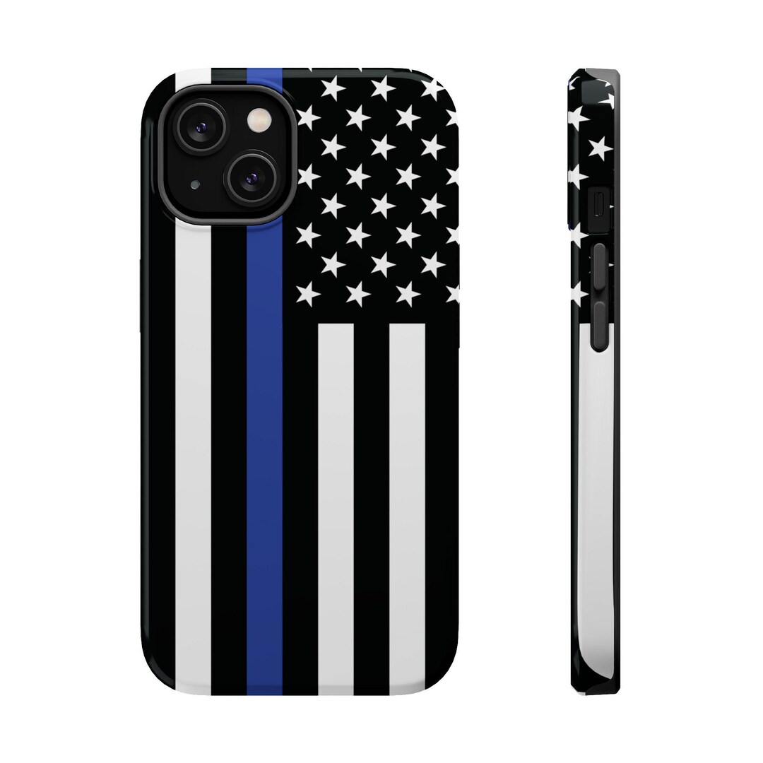 Magnetic iPhone Case Thin Blue Line Case Police iPhone Case American ...