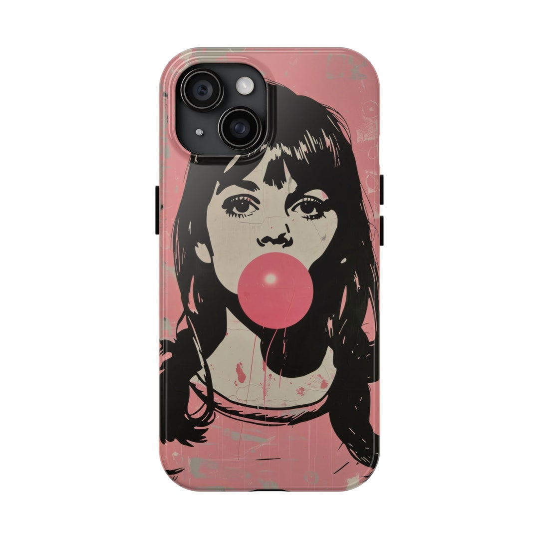 Pop Art iPhone Case Bubble Gum iPhone Case Pink iPhone Case Cute iPhone ...