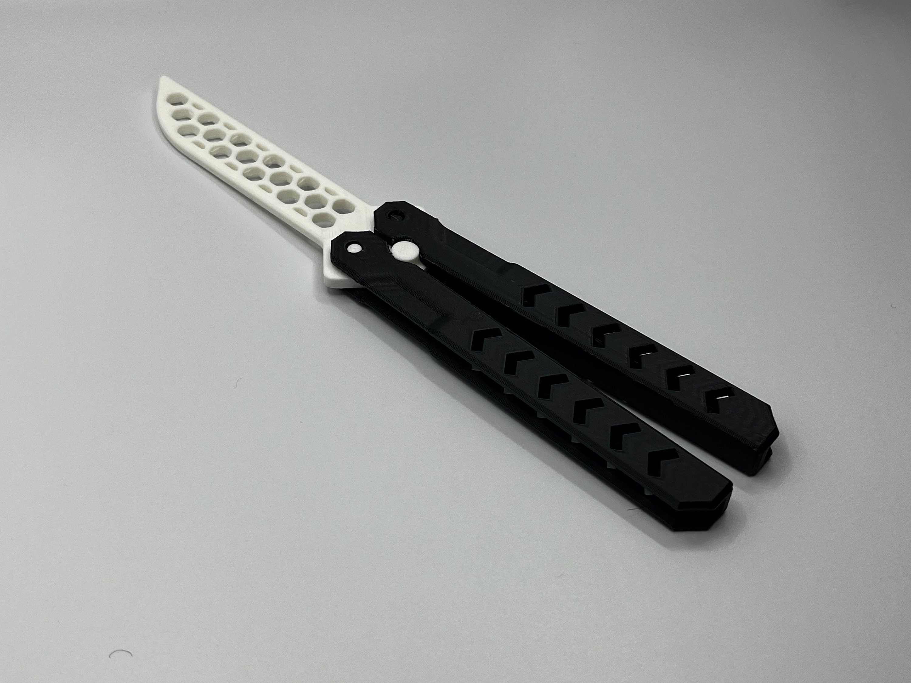 Balisong/butterfly Knife, the Hexa Blade 3D Printed Trainer - Etsy