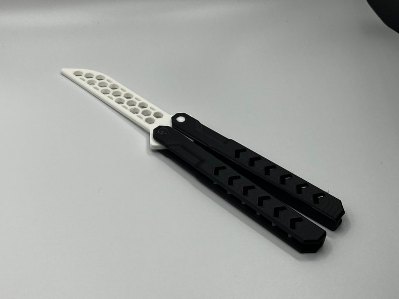 Balisong/butterfly Knife, the Hexa Blade 3D Printed Trainer - Etsy