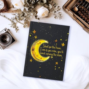 Personalized Hardcover Journal With Motivational Quote Shoot for the ...