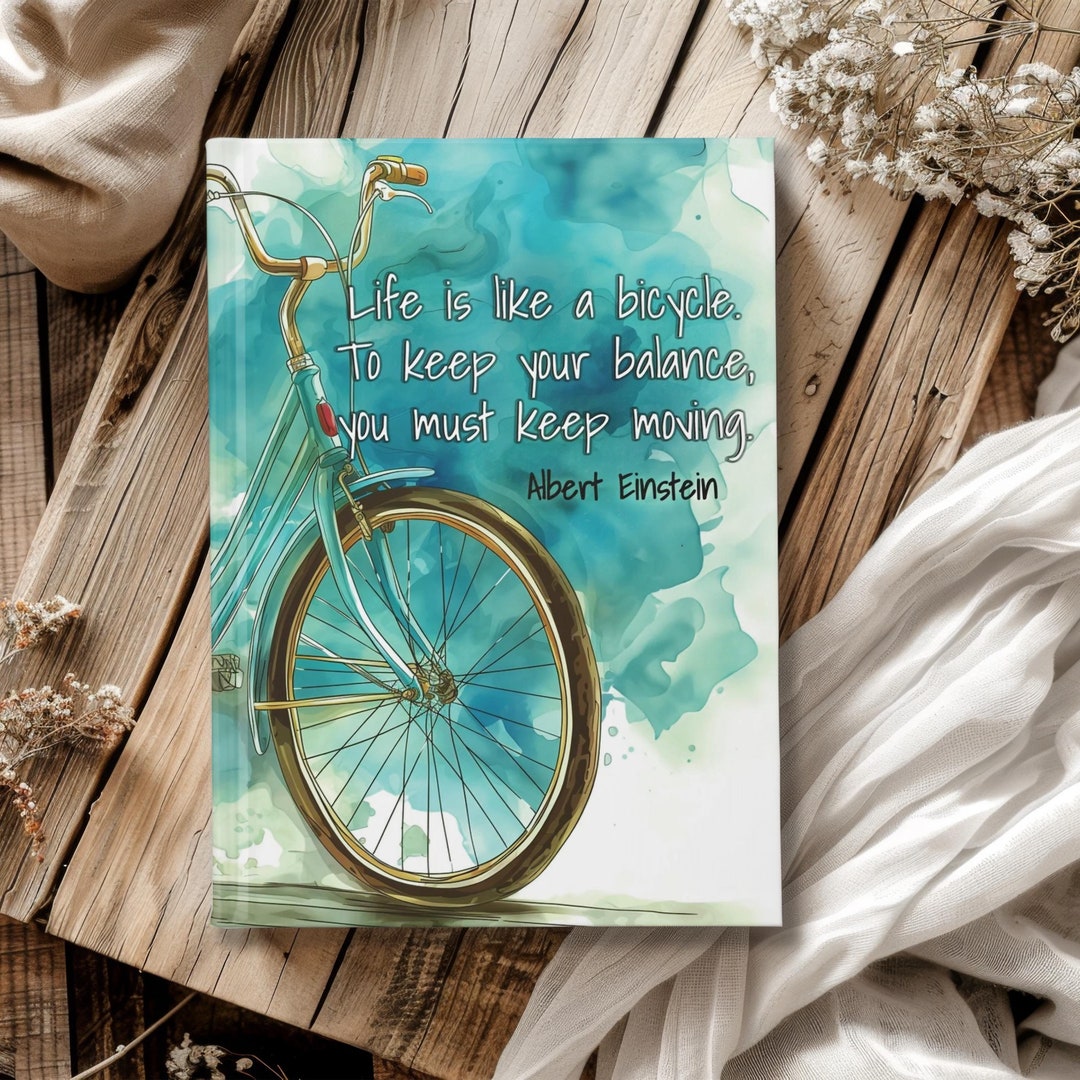 Inspirational Quote Hardcover Notebook, Albert Einstein Motivational ...