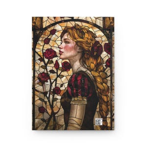 Stained Glass Rapunzel Journal - Vintage Romantic Inspired Art Nouveau Diary for Writing ...