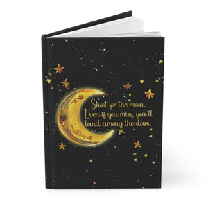 Personalized Hardcover Journal With Motivational Quote Shoot for the ...