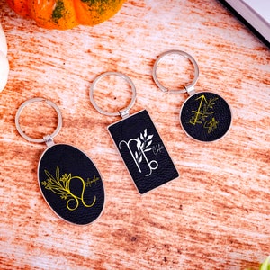 Custom Zodiac Leather Keychain, Custom House Keychain, Engraved Zodiac ...