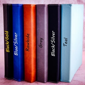 Airbnb Welcome Binder, 3-ring Leather Binder, Custom Engraved Binder ...