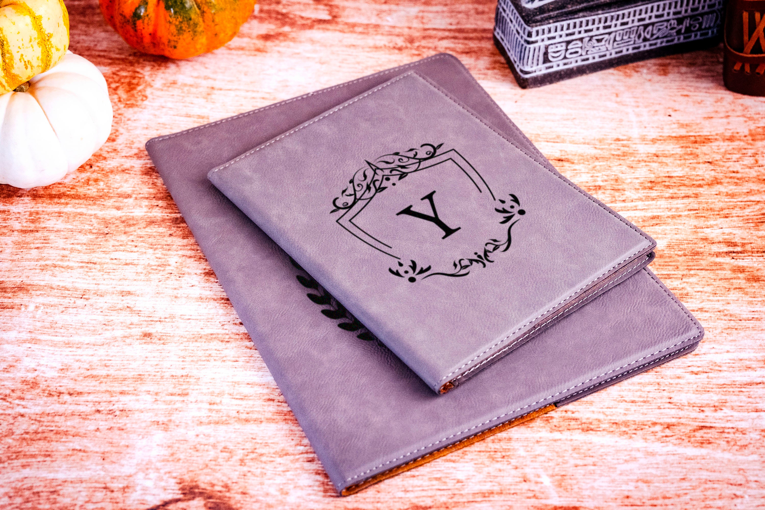 Personalized Leather Padfolio, Custom Refillable Portfolio, Graduation ...