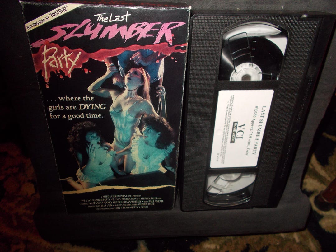 The Last Slumber Party Horror VHS Custom - Etsy