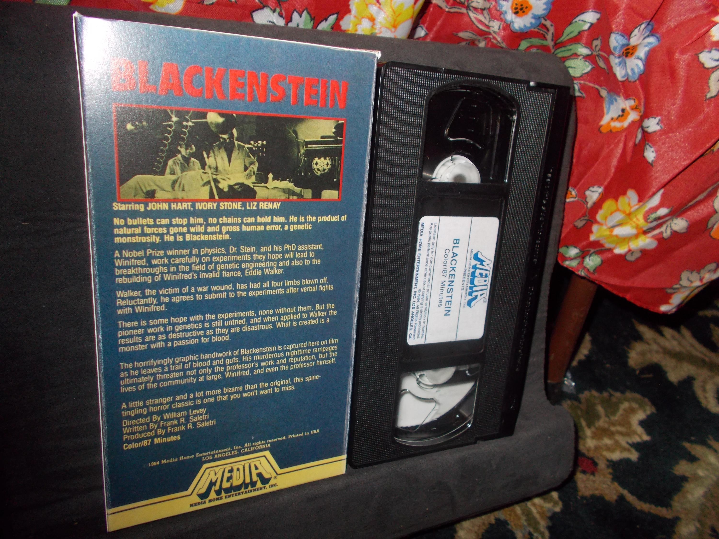 Blackenstein Horror VHS Custom - Etsy