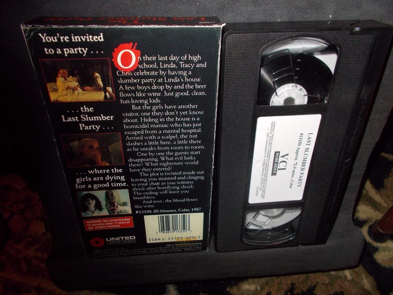 The Last Slumber Party Horror VHS Custom - Etsy