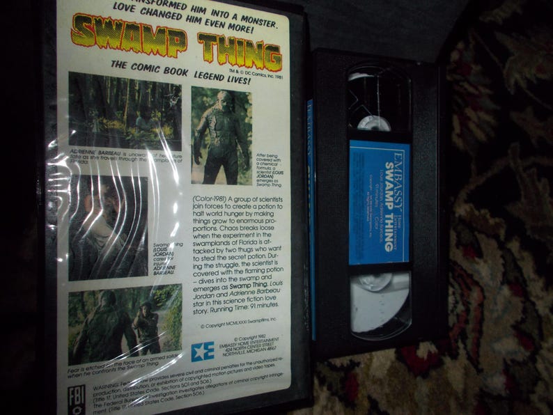 Swamp Thing Horror VHS Custom - Etsy