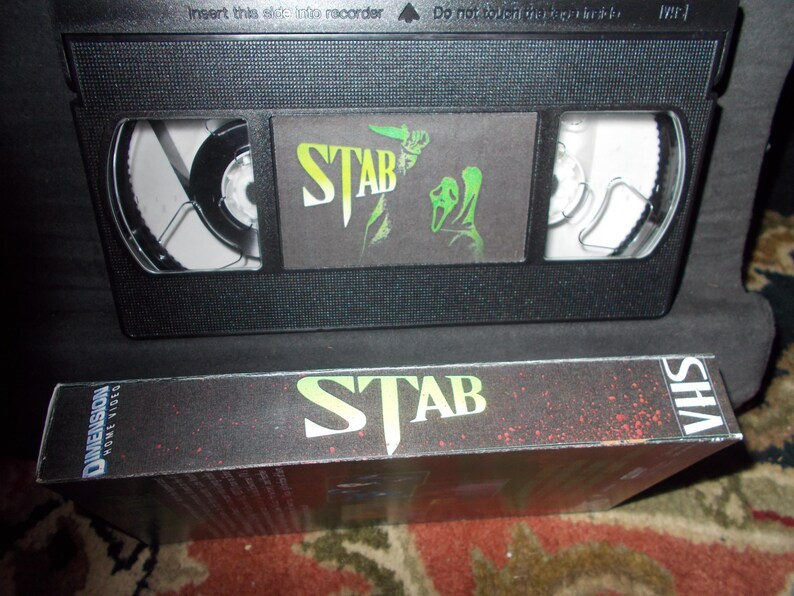 Stab Scream Horror VHS Custom Bloody Version - Etsy