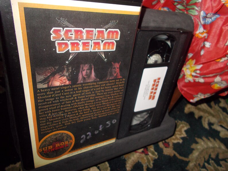 Scream Dream Horror VHS Custom - Etsy