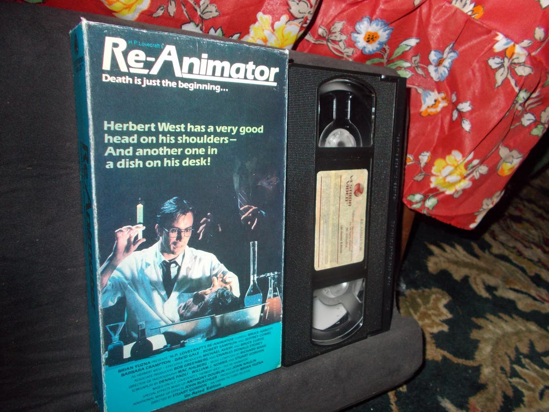 Reanimator Un-rated Horror VHS Custom - Etsy