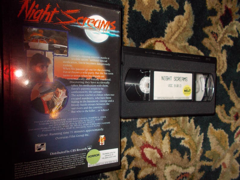 Night Screams Horror VHS Custom - Etsy