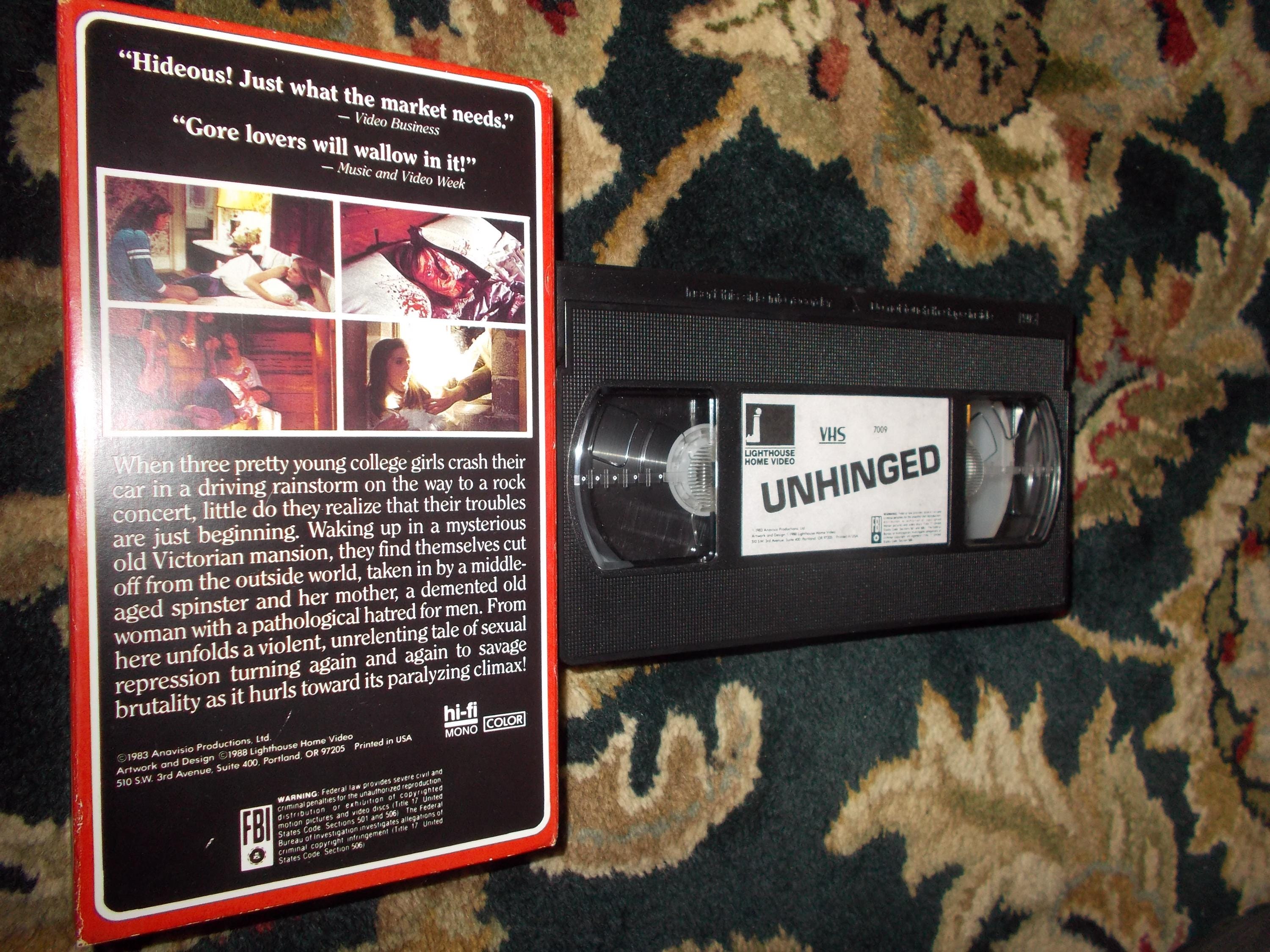 Unhinged Horror VHS - Etsy