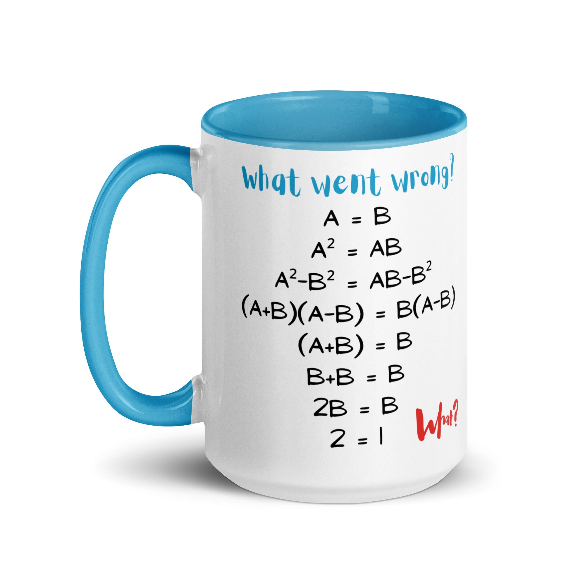 Funny Algebra Coffee Mug 15 Oz Bad at Math Jokes Math Puzzle Cup Math ...