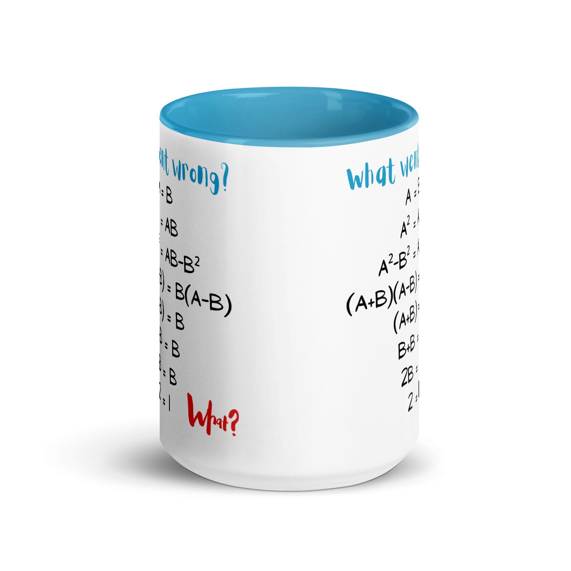 Funny Algebra Coffee Mug 15 Oz Bad at Math Jokes Maths Puzzle Cup Math ...