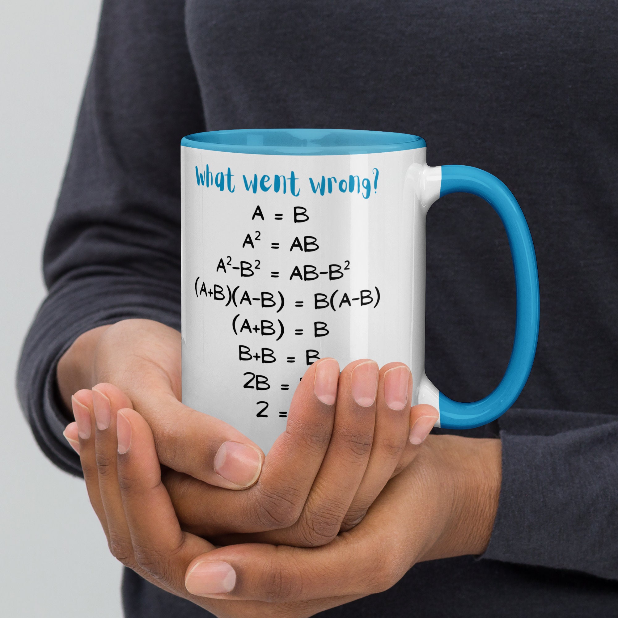 Funny Algebra Coffee Mug 15 Oz Bad at Math Jokes Math Puzzle Cup Math ...