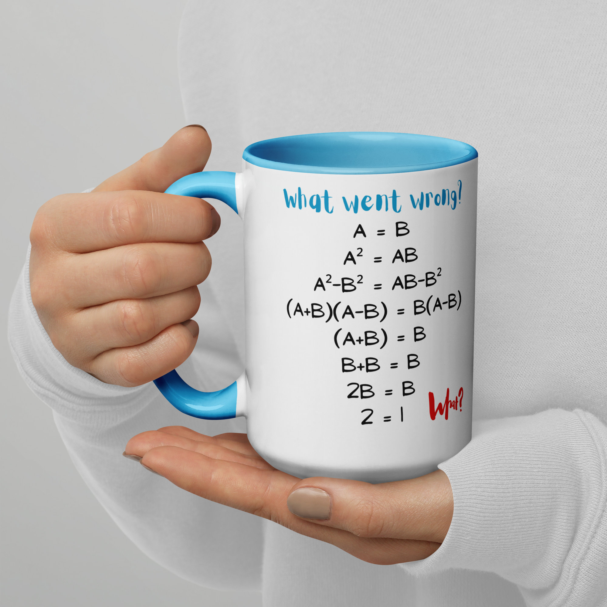 Funny Algebra Coffee Mug 15 Oz Bad at Math Jokes Math Puzzle Cup Math ...