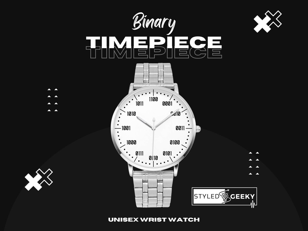 Binary Wrist Watch Luxurious Unisex Timepiece for Tech Lovers ...