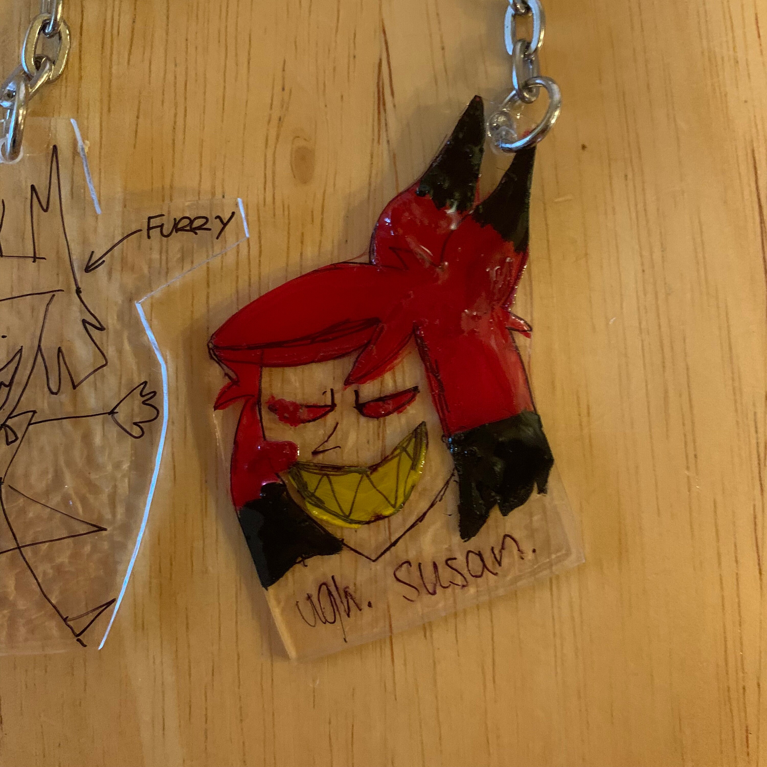 Alastor, Hazbin Hotel Keychains - Etsy