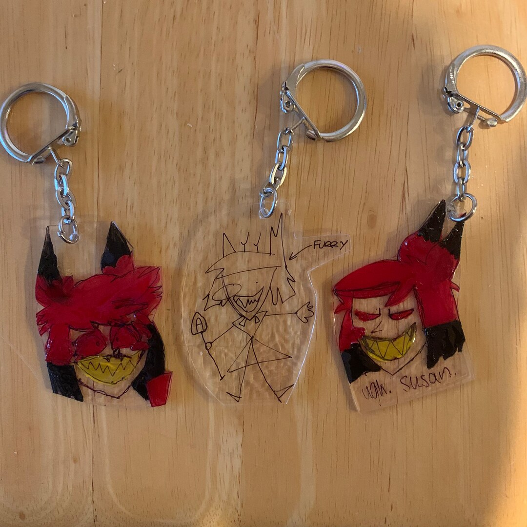Alastor, Hazbin Hotel Keychains - Etsy