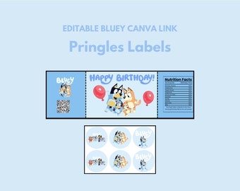 Bluey Chip Bags - Etsy UK